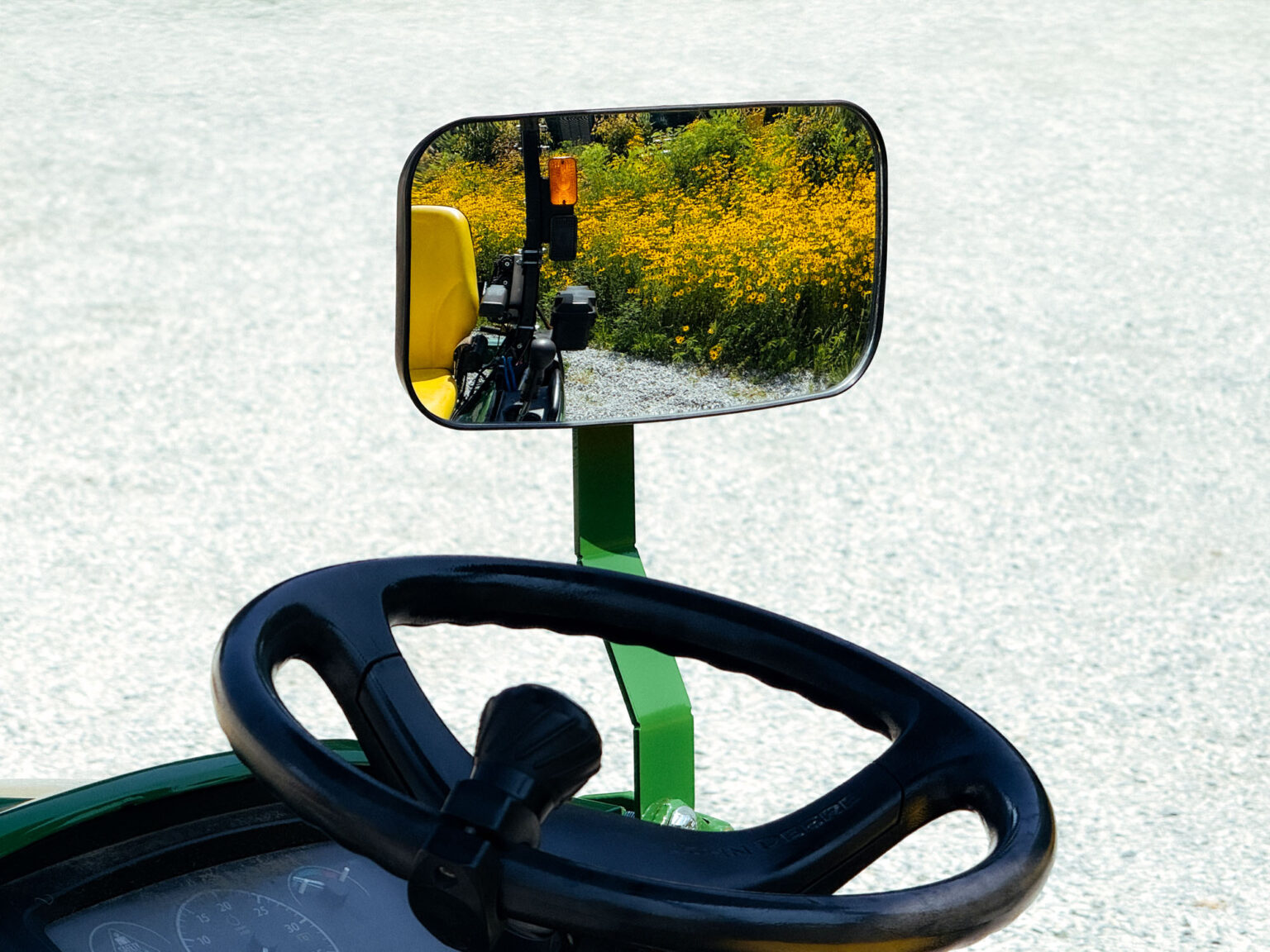 Tractor Rear-View Mirror | Fits John Deere Loaders