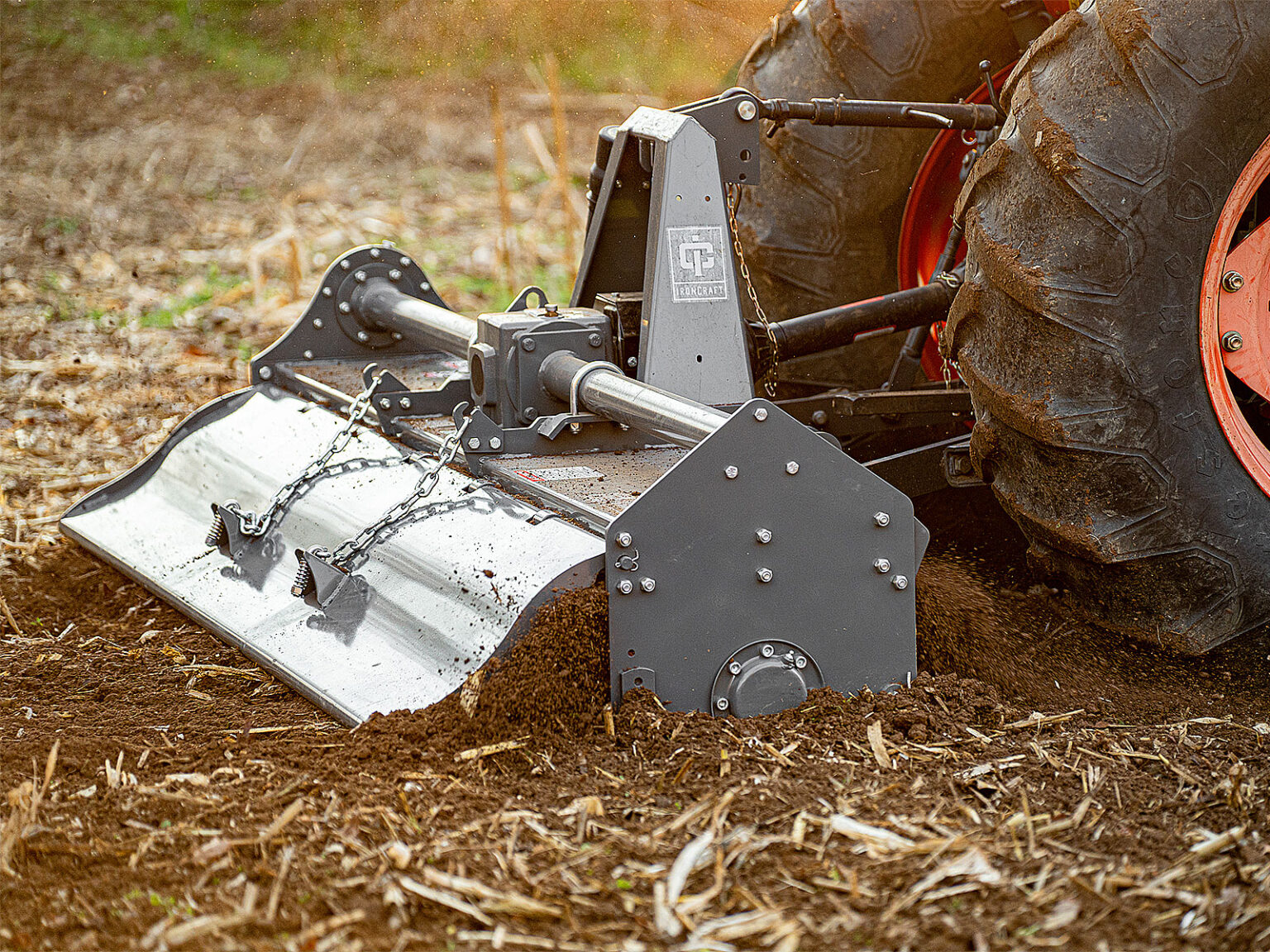 Medium Duty 3-Point Tiller for 25-50 hp Tractors | IronCraft UM