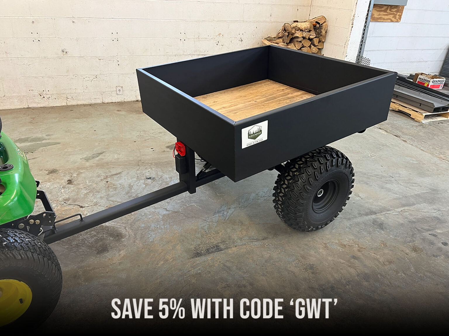 Dump Trailer for ATV's, Manual or Battery Power | Made in USA