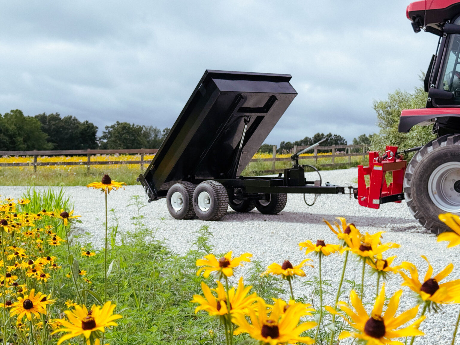 Hydraulic Dump Trailer For Tractors and UTV's | Built in USA!