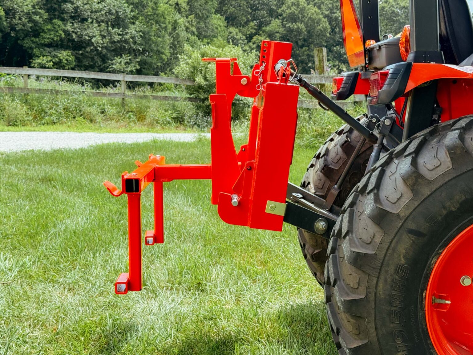 GWT Double Trash Can Hauler in Orange | Good Works Tractor