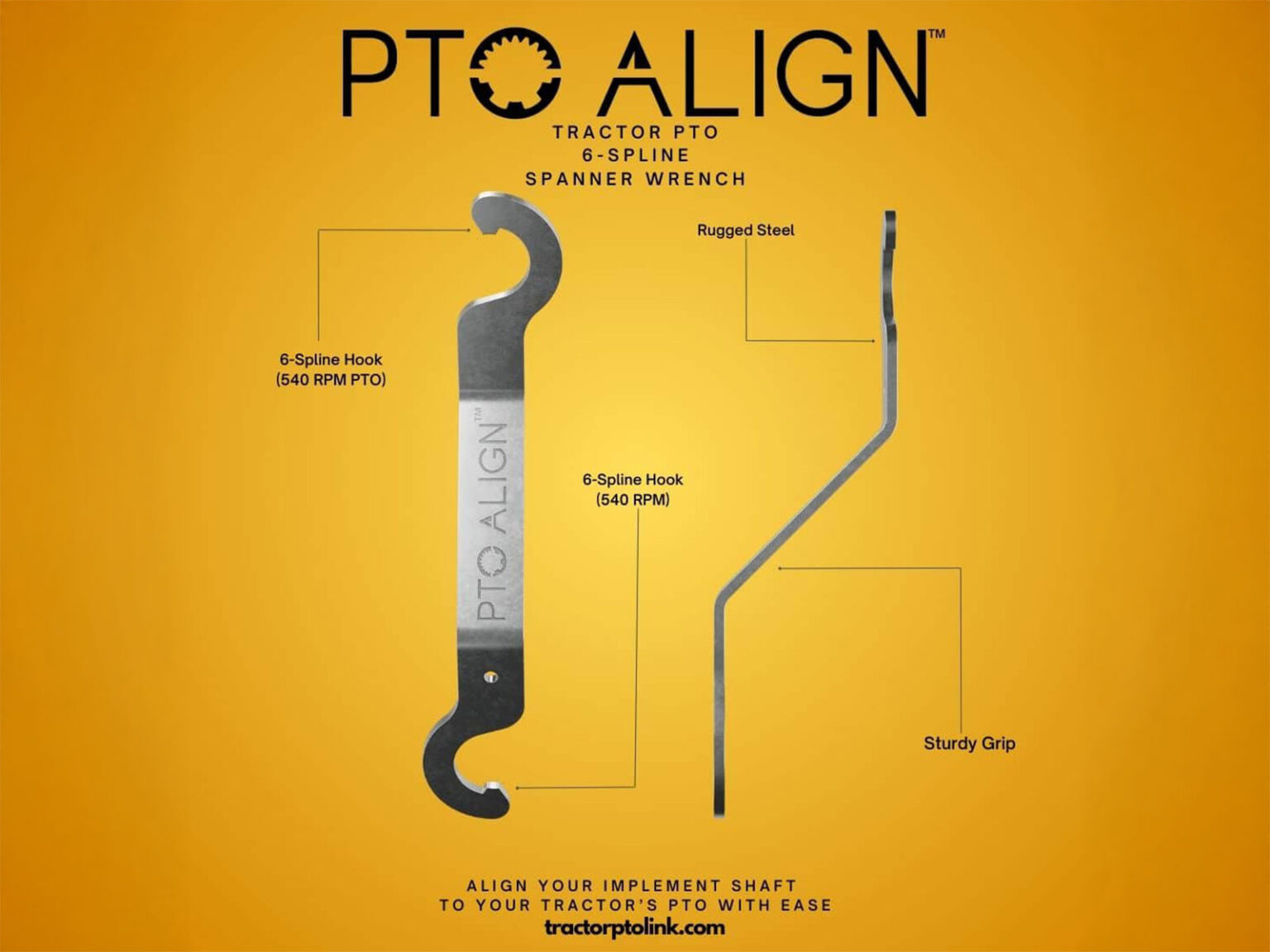 Buy PTO Shaft Wrench PTO Align™ Spanner Wrench - Good Works Tractors