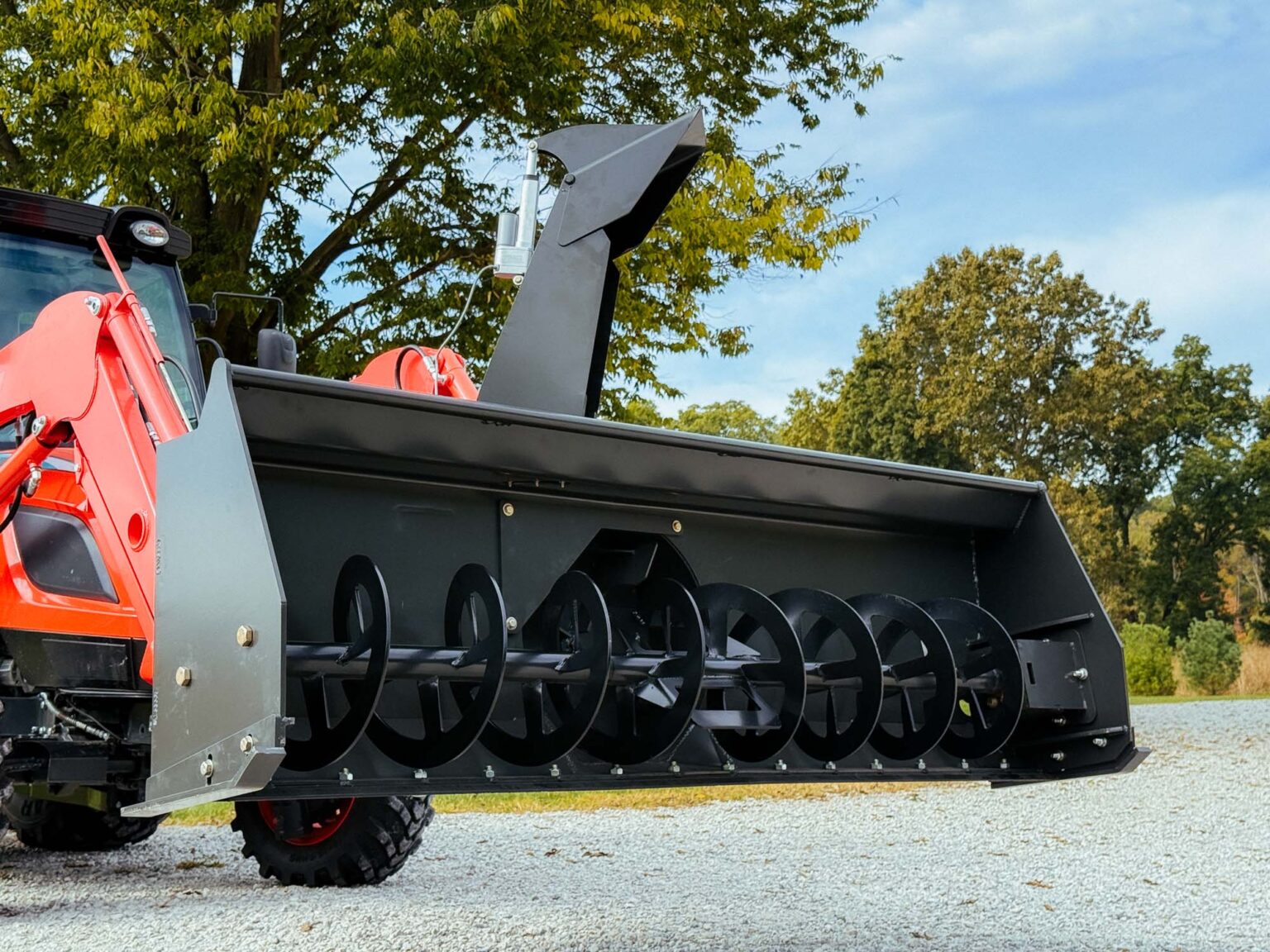 Loader-Mounted, Hydraulic Snow Blower | IronCraft Snow Cannon