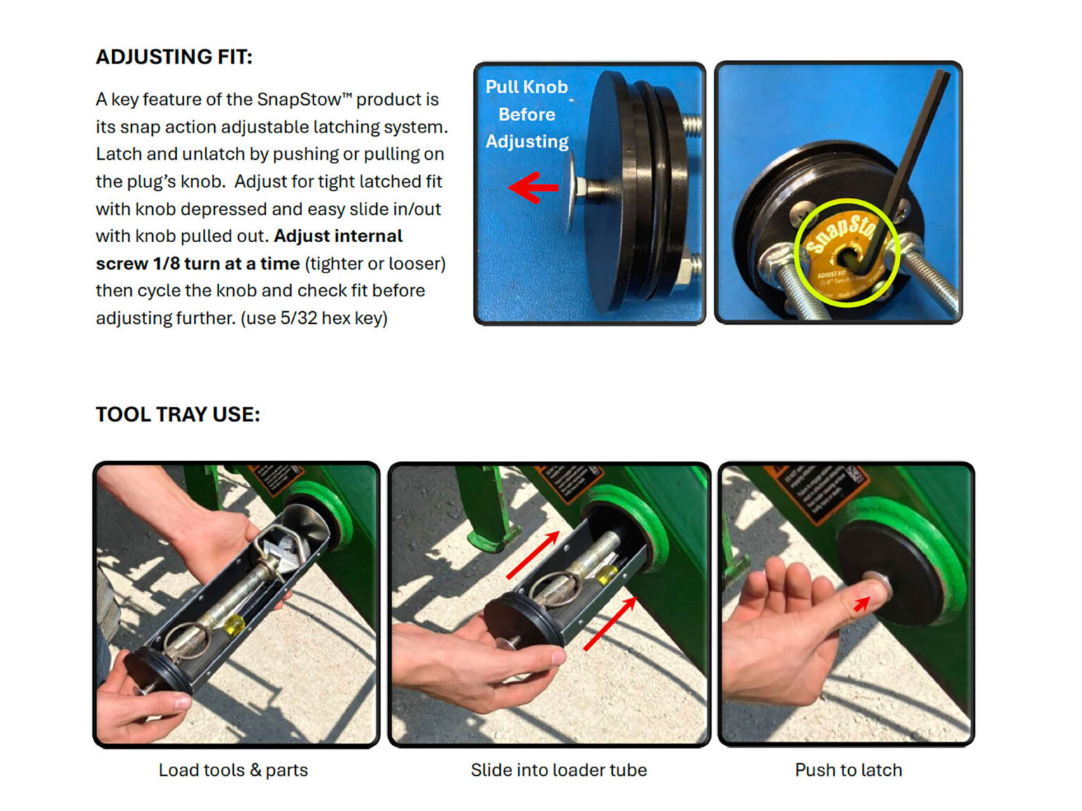 Tractor Tool, Chain, and Strap Storage | GWT SnapStow